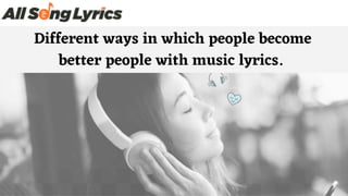 Latest song lyrics | PPTX | Music | Entertainment