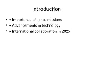 Presentation on Latest_Space_Missions_2025.pptx
