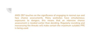 Latest standard for safety glasses | PDF