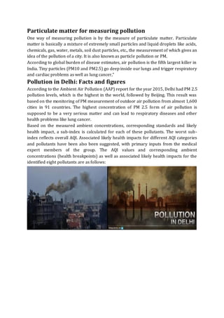 Latest steps taken to control air pollution | PDF