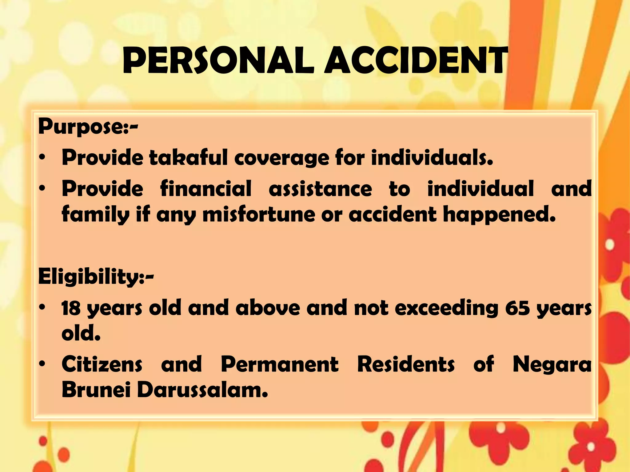 Insurans Islam Taib, Brunei | PPTX