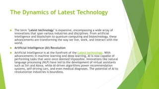 Latest Technology Trends and Updates 2023 | PPTX