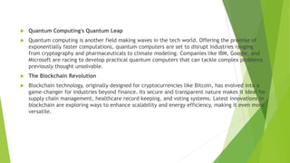 Latest Technology Trends and Updates 2023 | PPTX