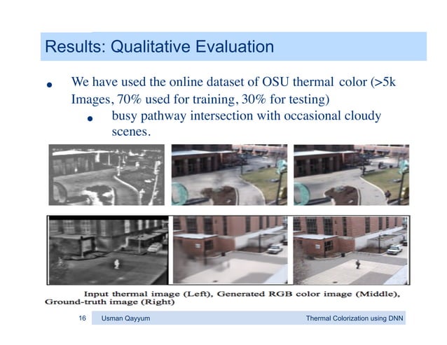Thermal colorization using Deep Neural Network | PPT Thermal colorization using Deep Neural Network | PPT