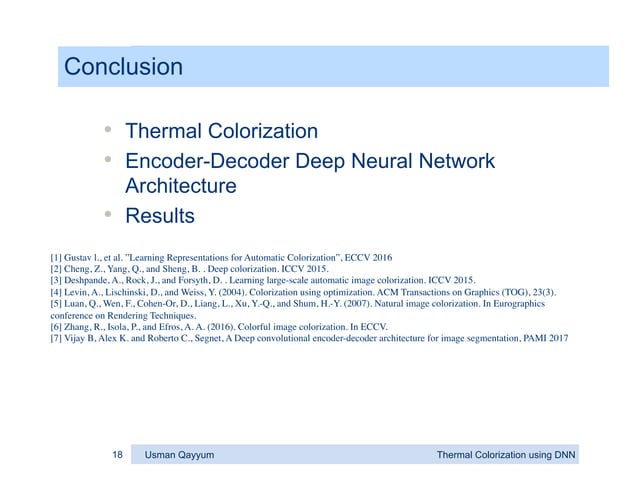 Thermal colorization using Deep Neural Network | PPT Thermal colorization using Deep Neural Network | PPT