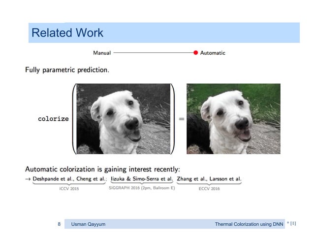 Thermal colorization using Deep Neural Network | PPT Thermal colorization using Deep Neural Network | PPT