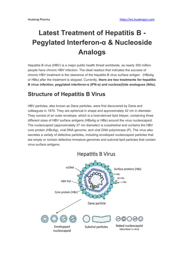 Latest treatment of hepatitis b pegylated interferon-α & nucleoside ...