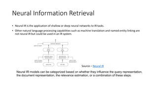 Latest trends in AI and information Retrieval | PPTX