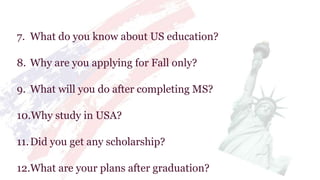 Latest USA Student F1 visa Interview Questions & Tips | PPTX
