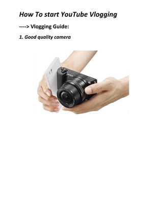 Latest vlog guide for every vloggers | PDF