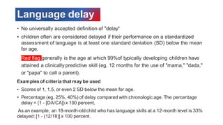 Late talking/ expressive language delay in pediatrics | PDF