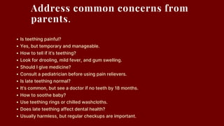 "Late Teething in Babies: Expert Insights and Advice" | PPT