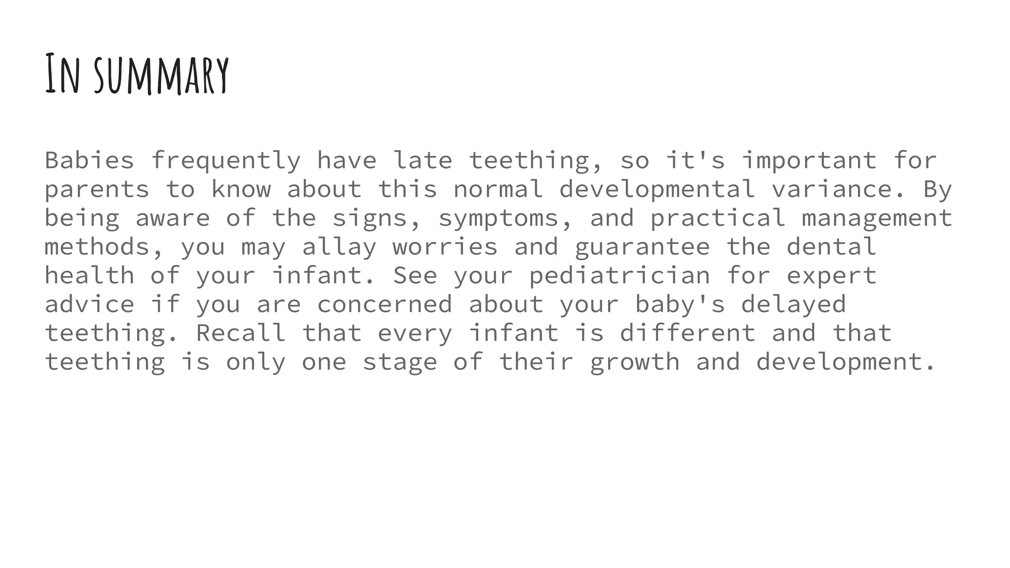 The Mystery of Late Teething in Babies Unveiled | PDF