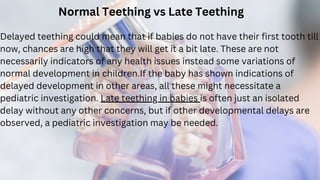 Signs Your Baby Is Teething Later Than Usual | PDF