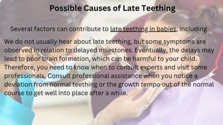 Signs Your Baby Is Teething Later Than Usual | PDF