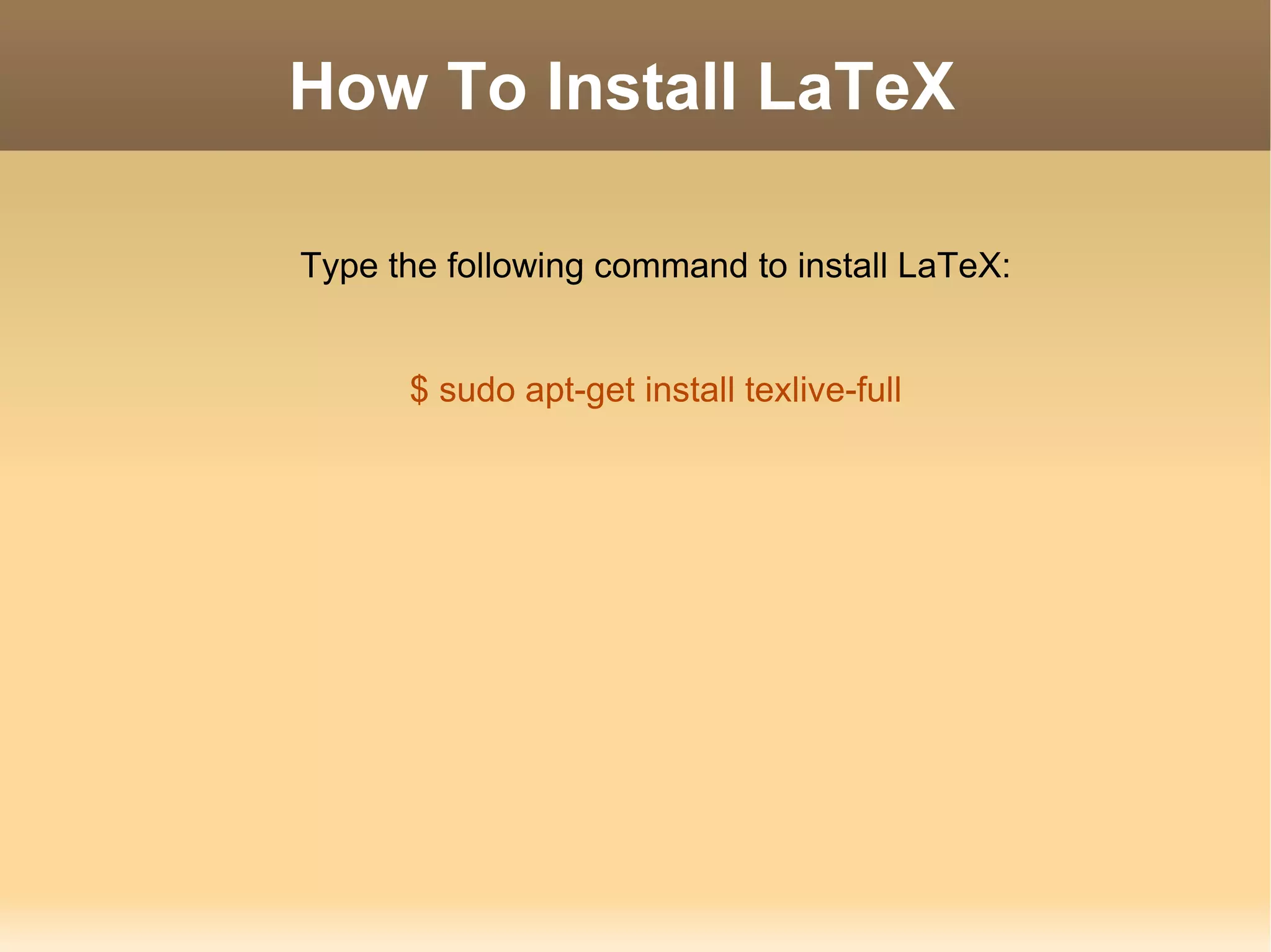 Latex | PPT