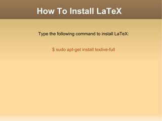 Latex | ODP | Desktop Publishing | Computer Software and Applications