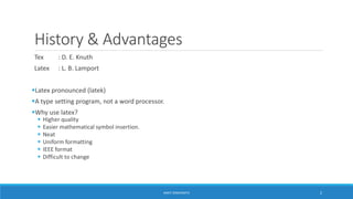 Latex Tuitorial | PPT