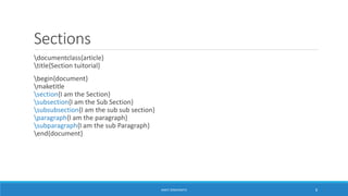 Latex Tuitorial | PPT
