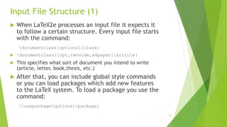 LaTex tutorial with Texstudio | PPTX