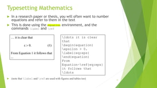 LaTex tutorial with Texstudio | PPTX