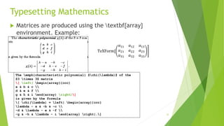 LaTex tutorial with Texstudio | PPTX