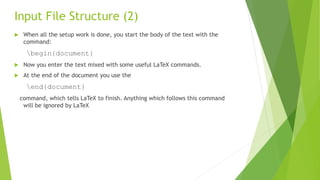LaTex tutorial with Texstudio | PPT