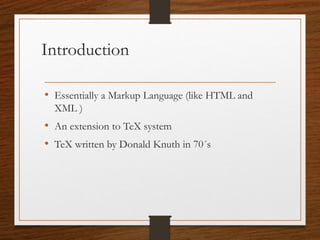 Latex | Ppt