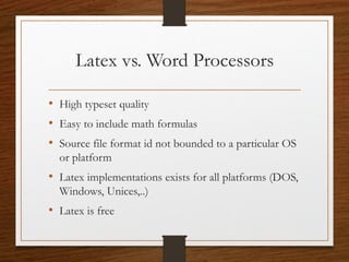 Latex | PPT
