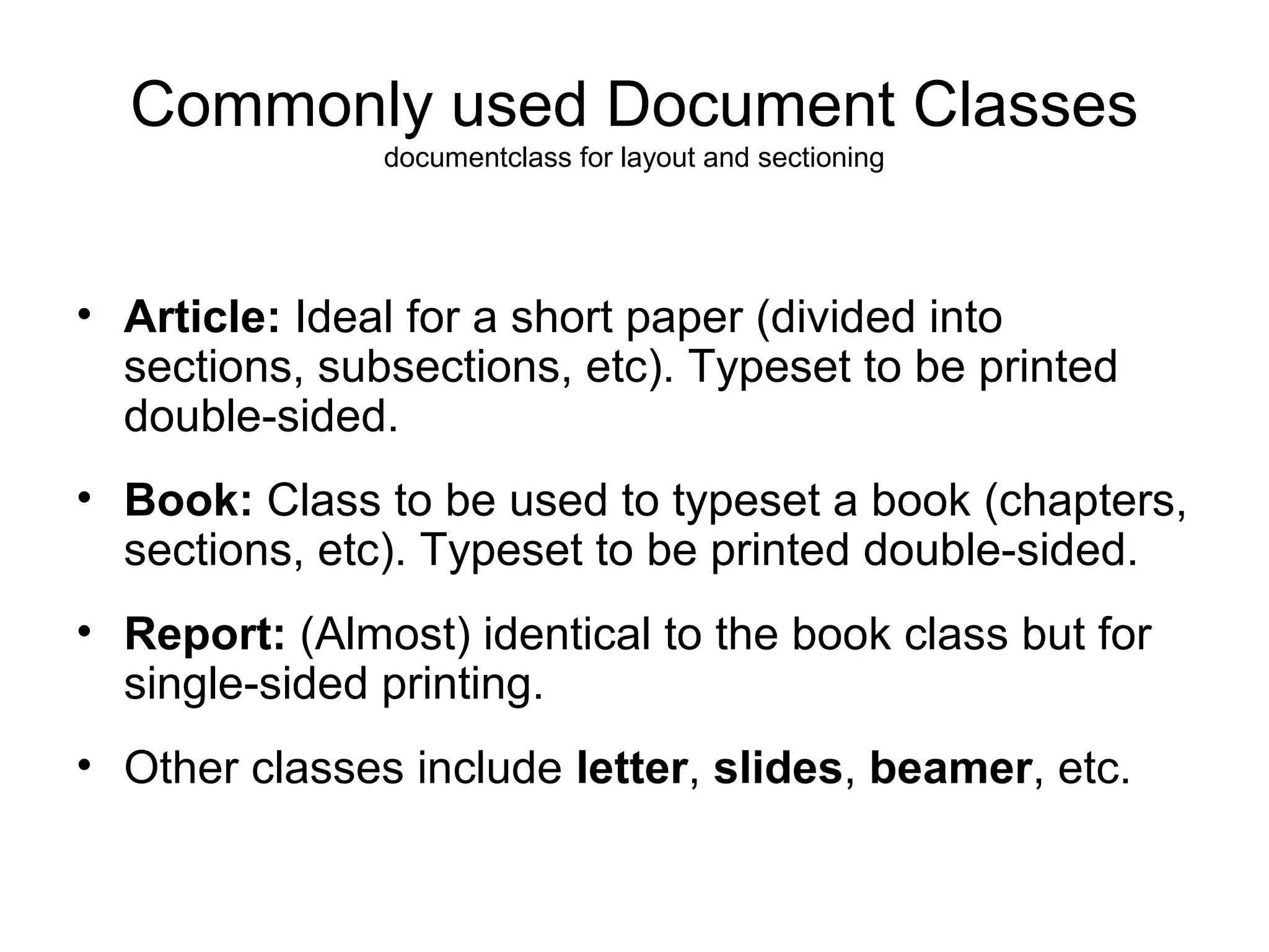 Latex for beginners | PPT