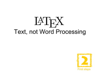 Latex For Beginners | Ppt