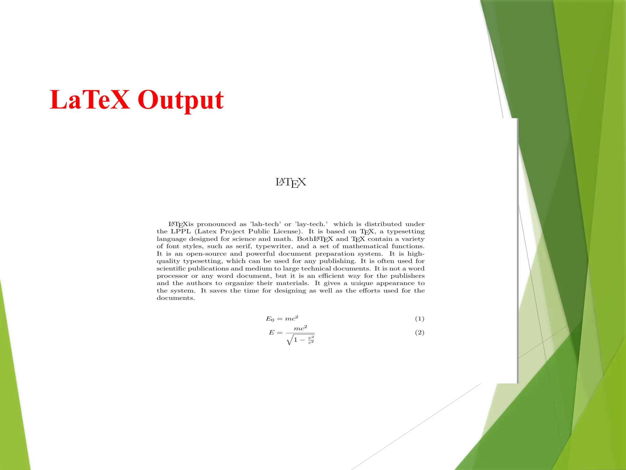 TECHNICAL WRITING USING LATEX POWER POIN | PPTX