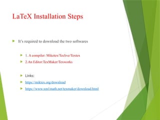 TECHNICAL WRITING USING LATEX POWER POIN | PPTX