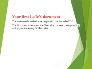 TECHNICAL WRITING USING LATEX POWER POIN | PPTX