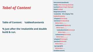 How to use Latex in Paper , Book writing in an easy way | PPTX