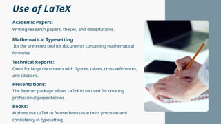 How to use Latex in Paper , Book writing in an easy way | PPTX