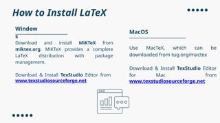 How to use Latex in Paper , Book writing in an easy way | PPTX