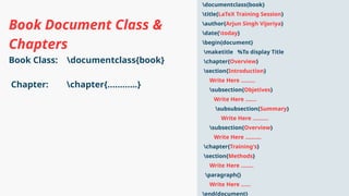 How to use Latex in Paper , Book writing in an easy way | PPT