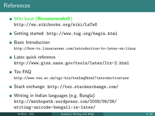 Introduction to basic LaTeX for academic writing | PDF