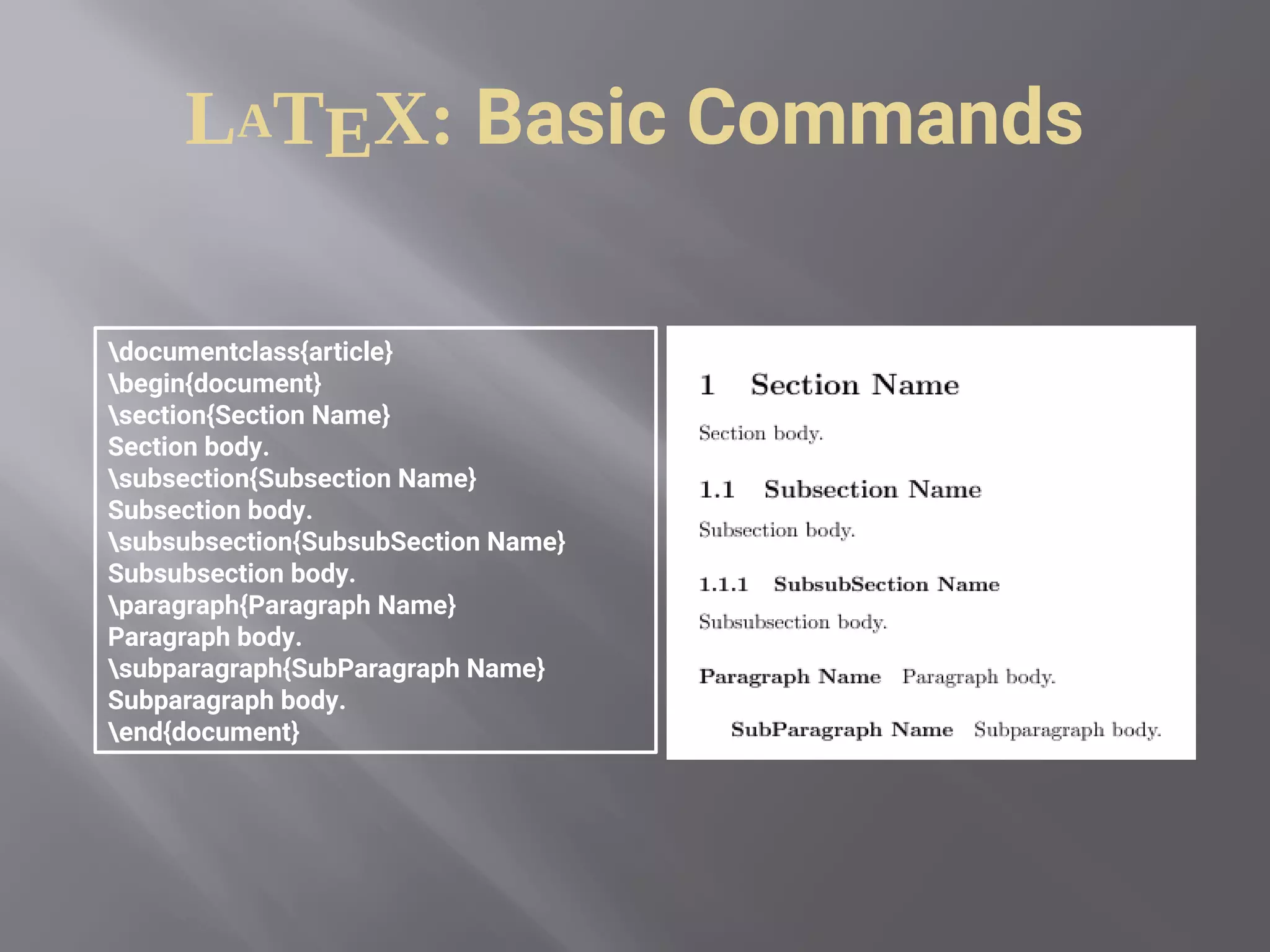 Introduction To Latex | Pdf