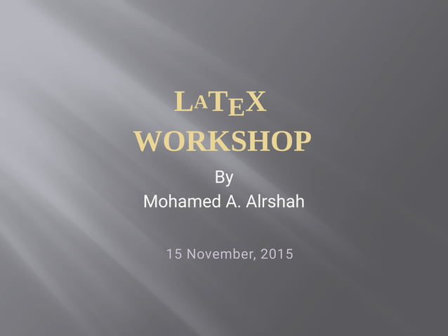 Introduction To Latex | Pdf