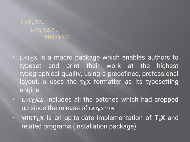 Introduction To Latex | Pdf