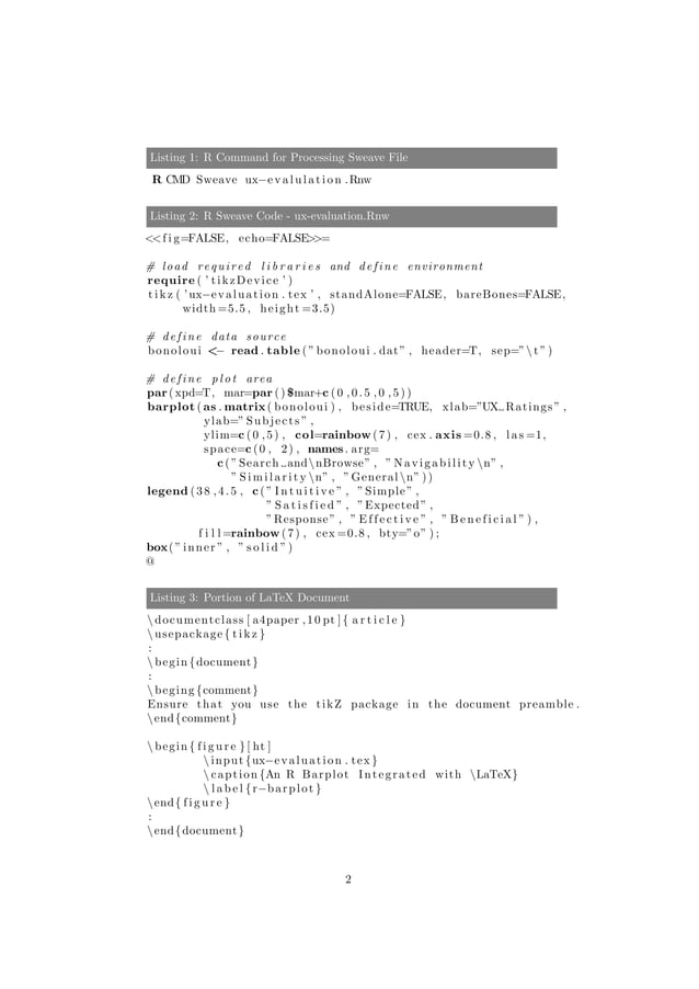 Latex Sweave tikZ Sample Output