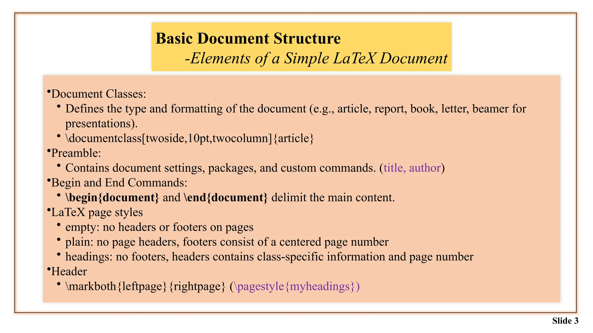 A Tutorial on LaTeX for Creating Professional Documents | PPT