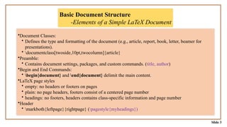 A Tutorial on LaTeX for Creating Professional Documents | PPT