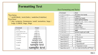 A Tutorial on LaTeX for Creating Professional Documents | PPT