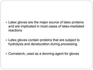 Latex allergy and its management | PPTX