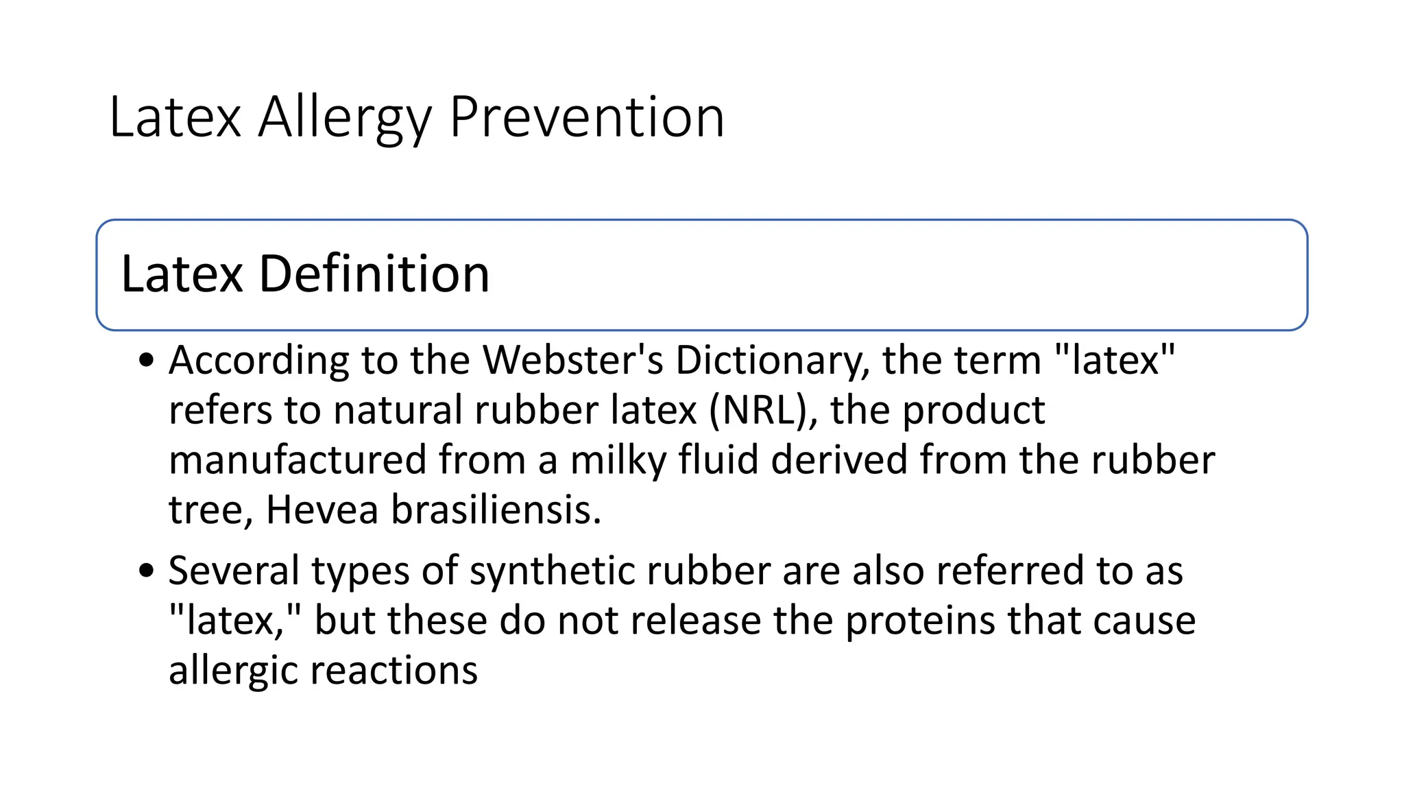 Latex Allergy | PPTX