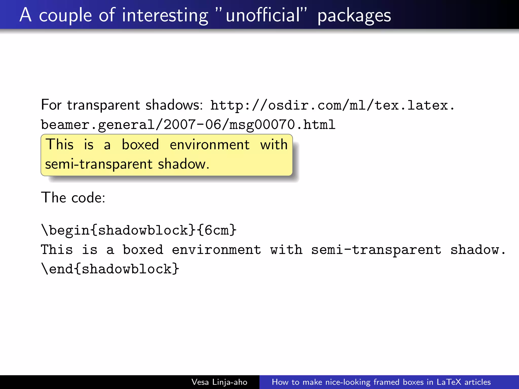 How to make boxed text with LaTeX | PDF