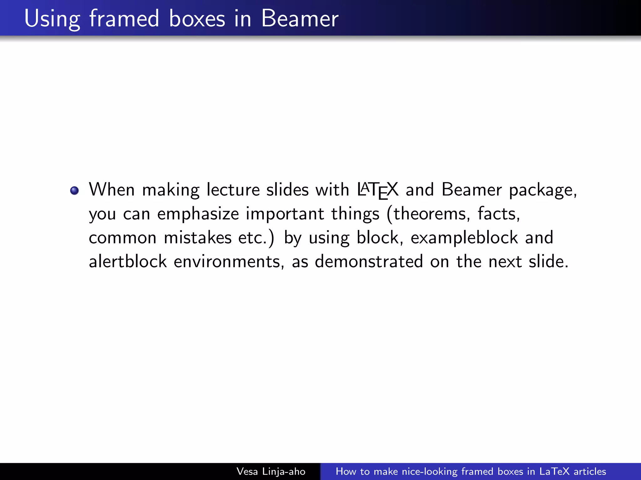 How to make boxed text with LaTeX | PDF